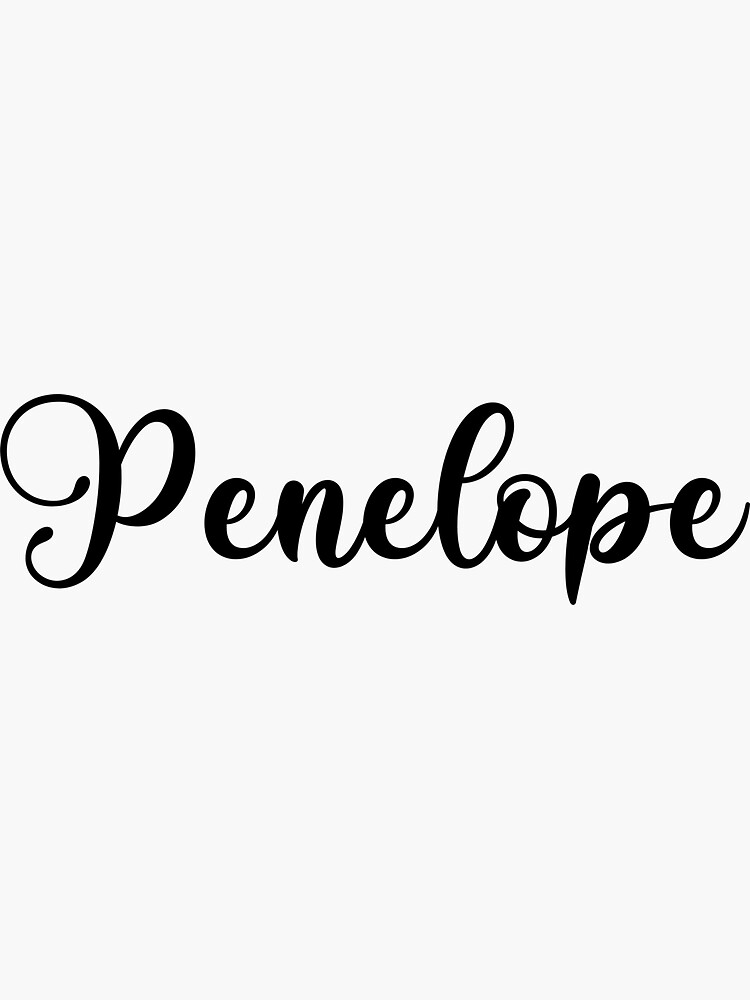 "Penelope Name - Handwritten Calligraphy" Sticker for Sale by ...