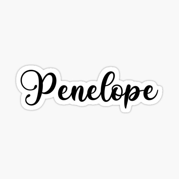 "Penelope Name - Handwritten Calligraphy" Sticker for Sale by ...