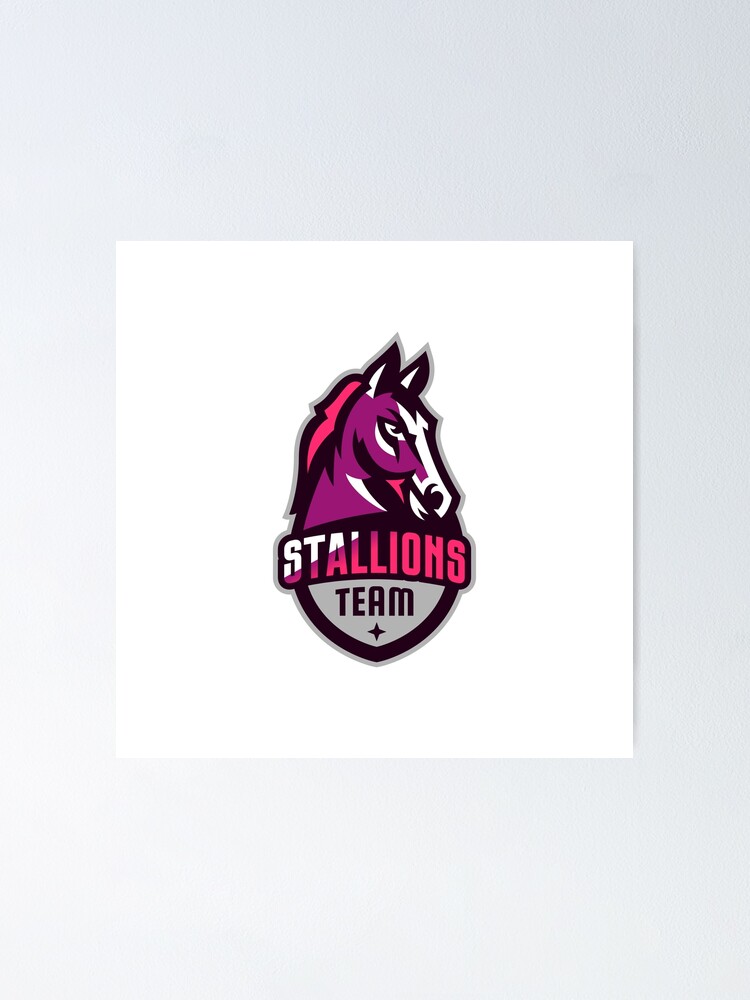 "Stallion team" Poster for Sale by Lyricst | Redbubble