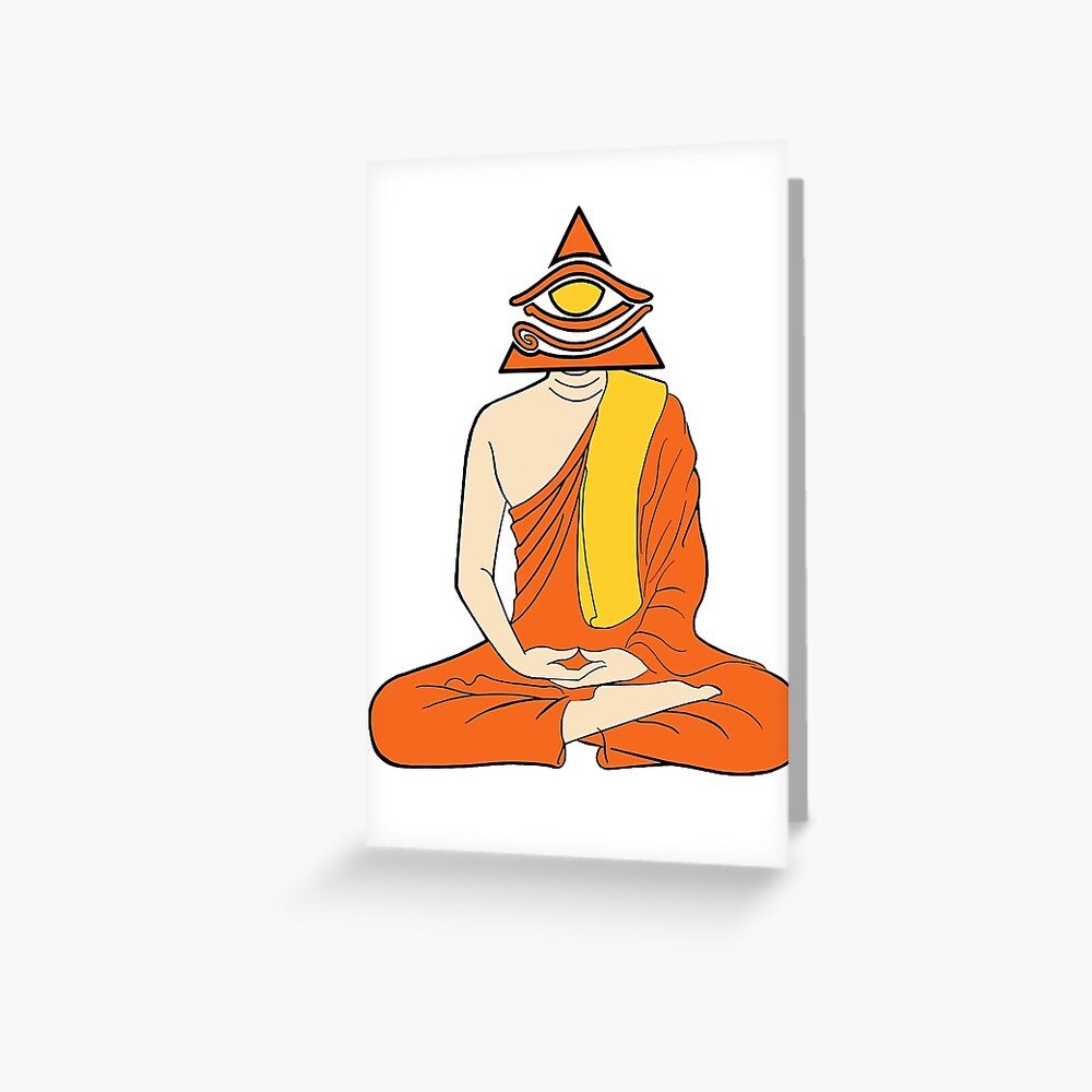 "Third Eye Monk" Greeting Card by dvo23k | Redbubble