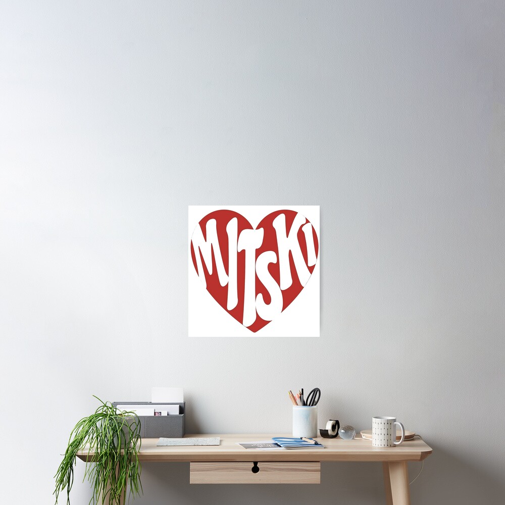 "Mitski Heart Logo" Poster for Sale by bartembosmad | Redbubble