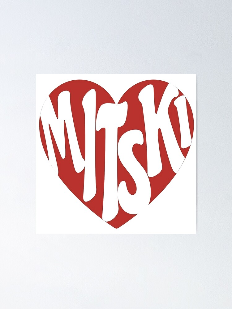 "Mitski Heart Logo" Poster for Sale by bartembosmad | Redbubble