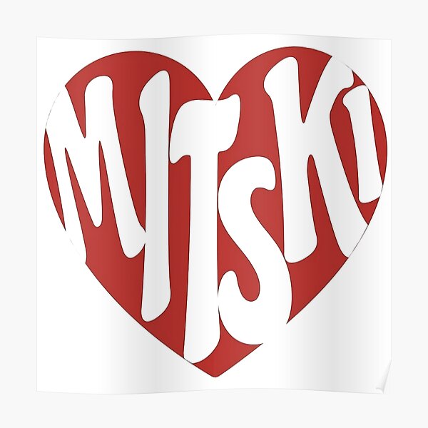 "Mitski Heart Logo" Poster for Sale by bartembosmad | Redbubble