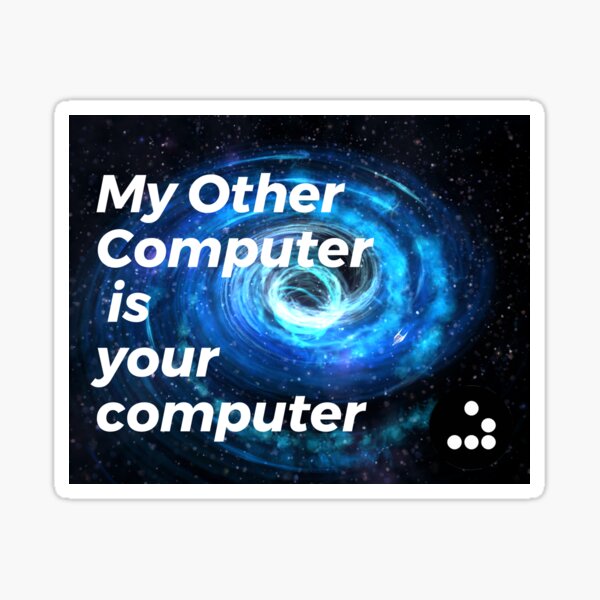 "My Other Computer is Your Computer - Hacker Symbol" Sticker for Sale ...