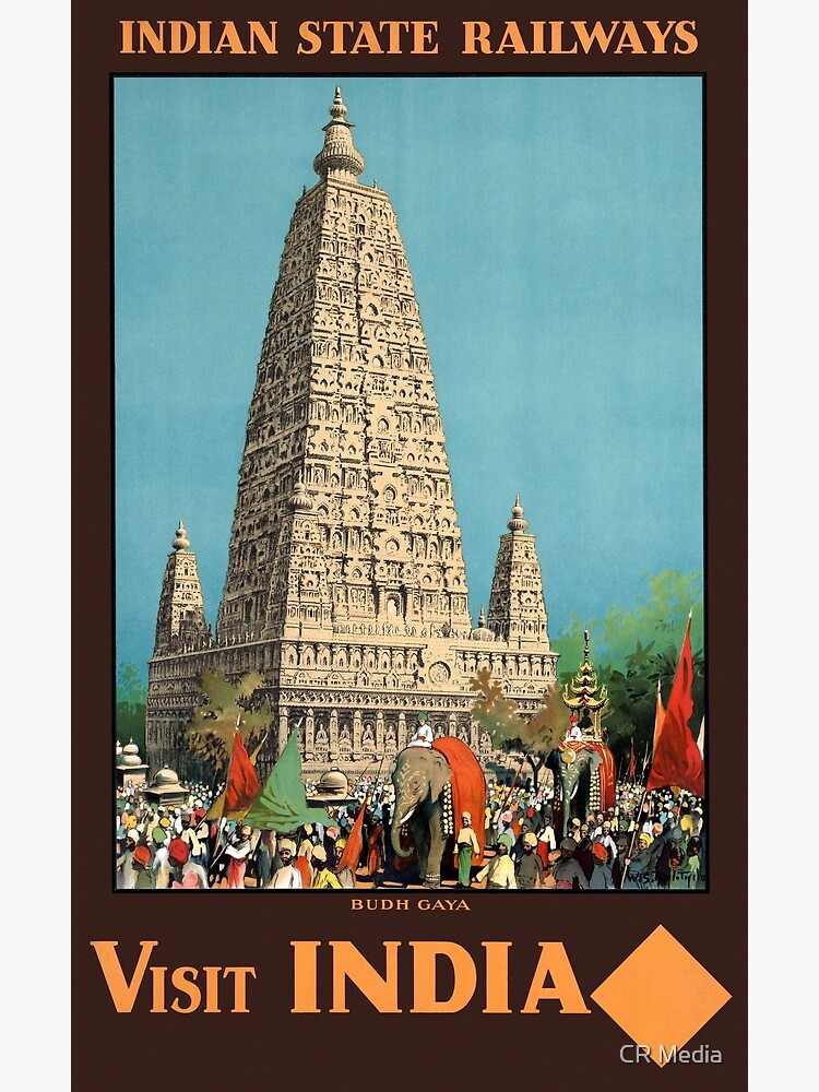 "India Railways Vintage Travel Poster Restored" Art Print for Sale by ...