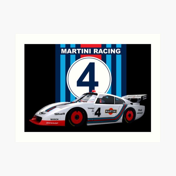 "Martini Racing Car - Logo" Art Print for Sale by Desinarmas | Redbubble