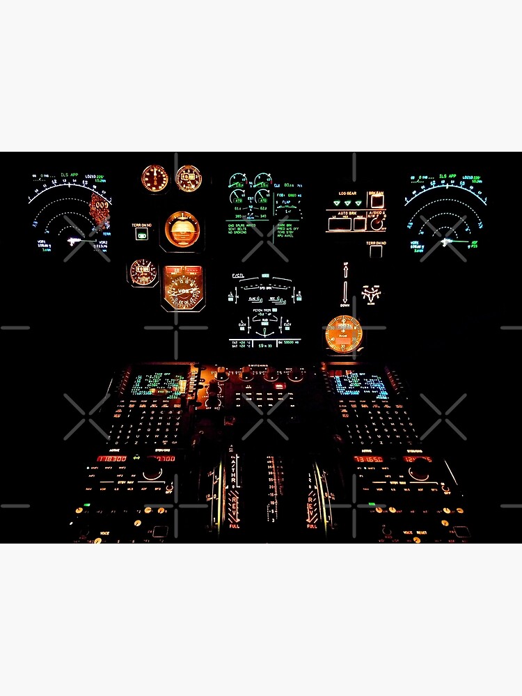 "AVIATION #12 - Illuminated Cockpit Instrument Panels" Poster for Sale ...