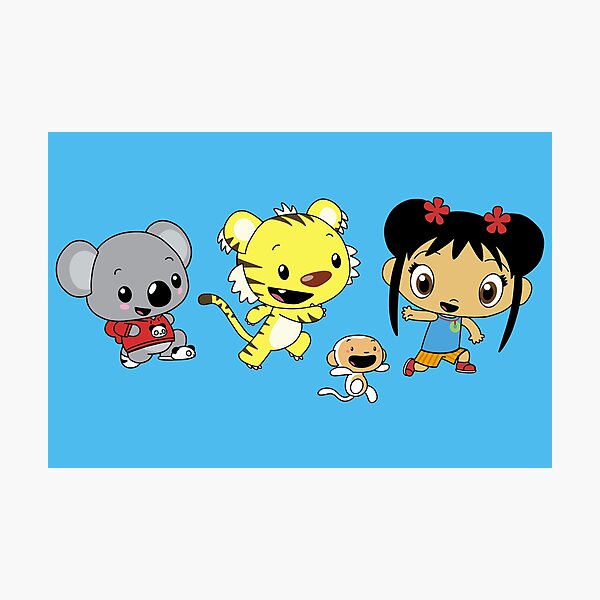 Lámina fotográfica «Ni Hao Kai Lan y sus amigos corriendo» de Ethereal ...