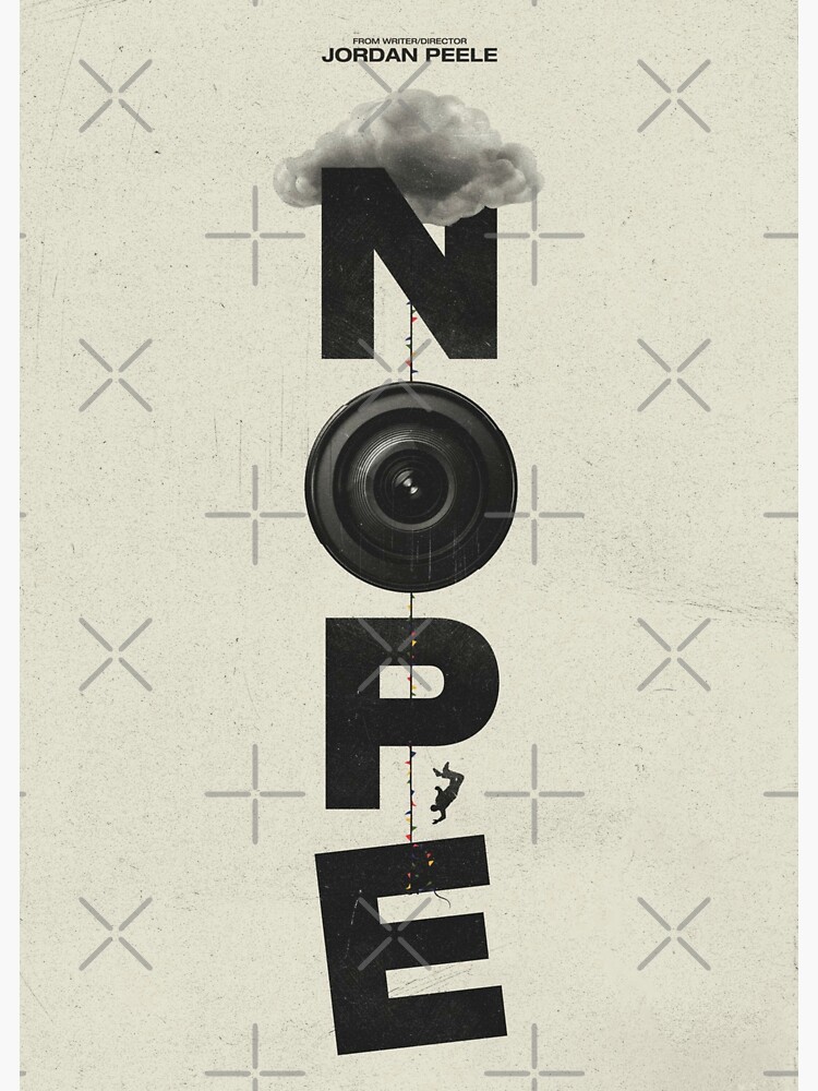 "Nope (2022) movie poster " Sticker for Sale by Axton1 | Redbubble