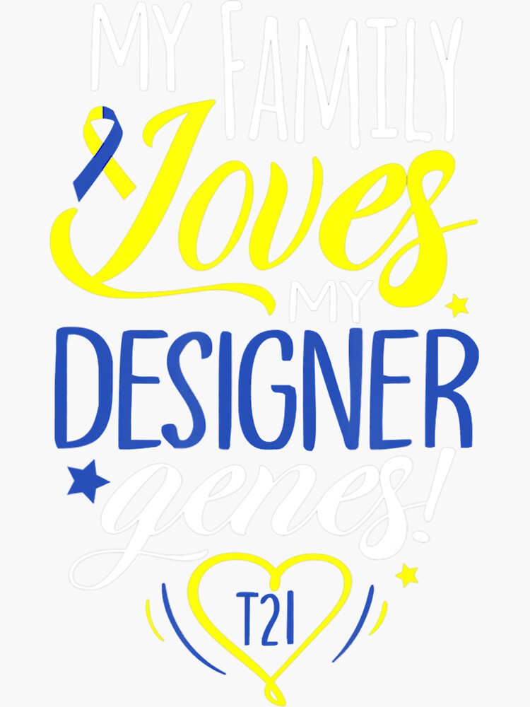 Pegatina «Familia T21 Día Mundial de Concientización sobre el Síndrome ...