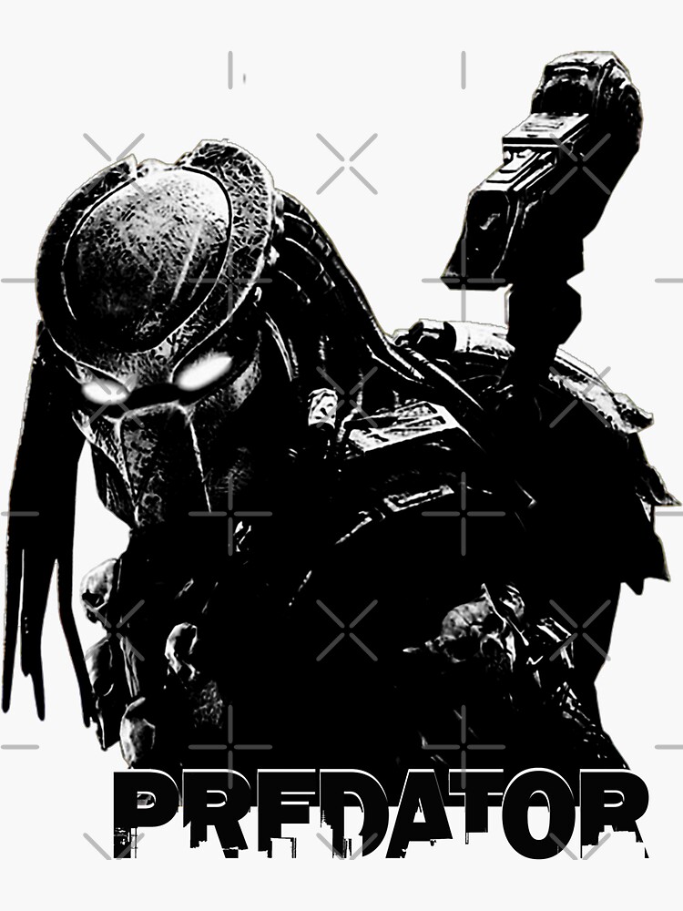 "Predator Retro" Sticker for Sale by Grahic-e | Redbubble