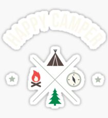 Happy Camper: Stickers | Redbubble