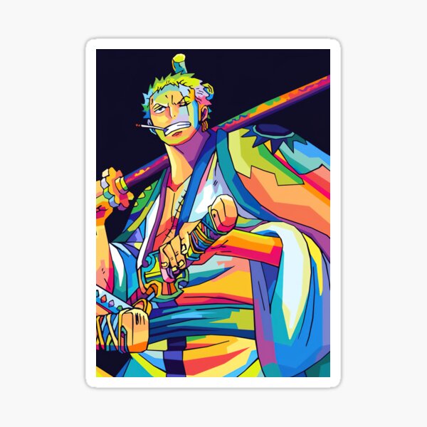 "Roronoa Zoro" Sticker for Sale by Elizabeth5685 | Redbubble