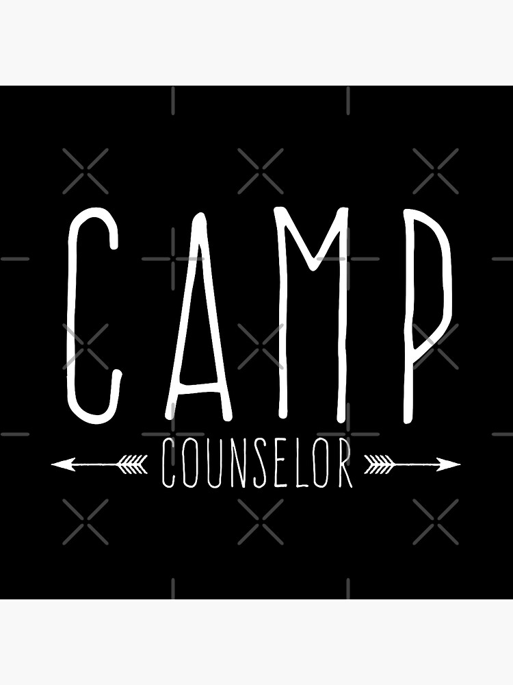 "CAMP COUNSELOR" Sticker for Sale by MadEDesigns | Redbubble