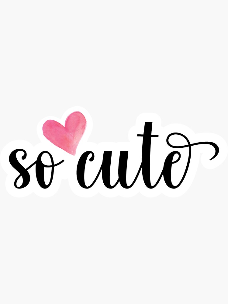 "So Cute love " Sticker for Sale by ArtworksByKris | Redbubble