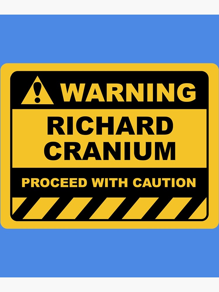 Impression photo « Signe d'étiquette d'avertissement humain drôle ...