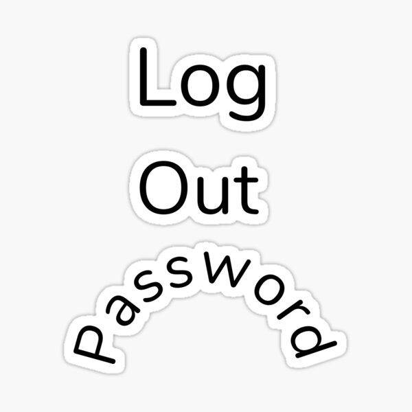 "Password " Sticker for Sale by syedmaqsood | Redbubble