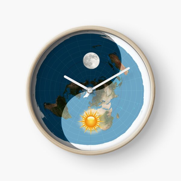 Flat Earth Clocks | Redbubble