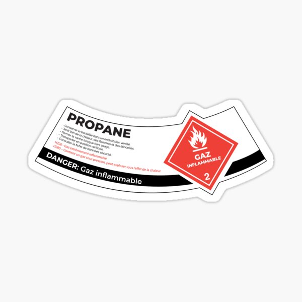 "Propane gas, safety matters" Sticker for Sale by Mqyou | Redbubble