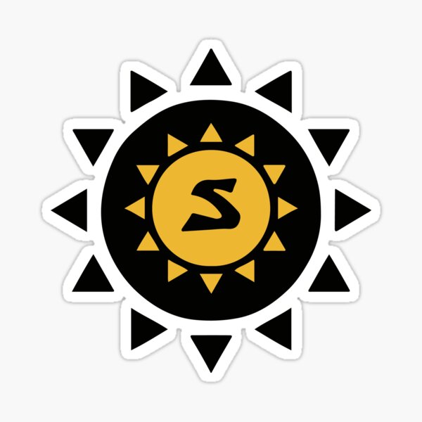 "Sun Logo" Sticker for Sale by Suncracker0 | Redbubble