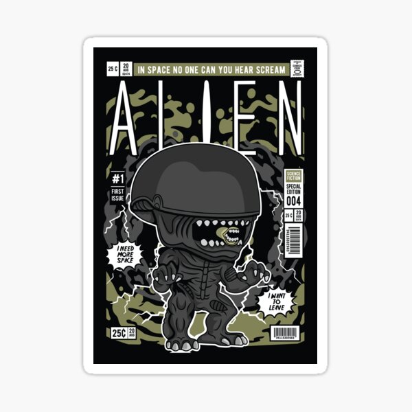 "Alien" Sticker for Sale by RussCW | Redbubble