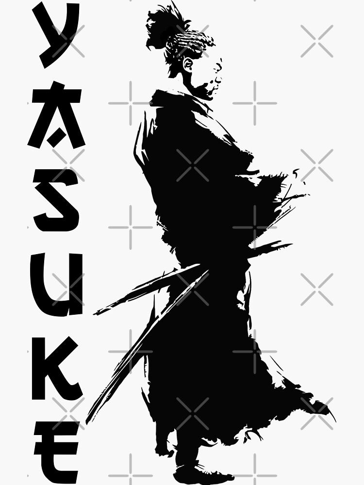 "Yasuke African Samurai" Sticker for Sale by maxximus86 | Redbubble