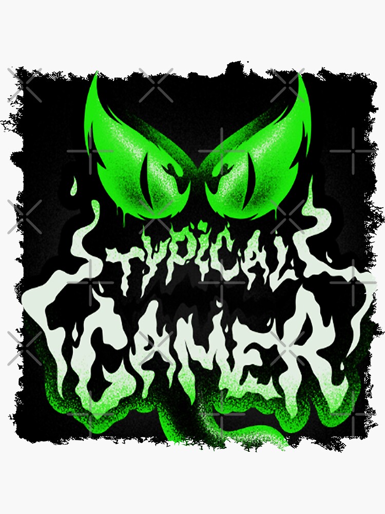 "Typical Gamer" Sticker for Sale by Khaddi0 | Redbubble
