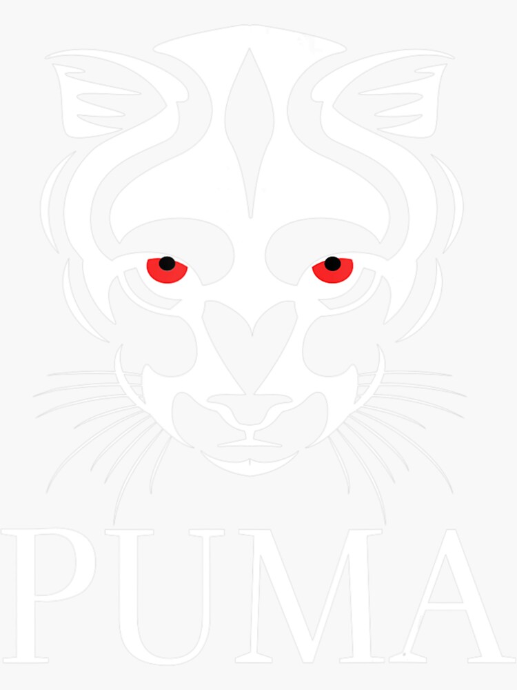 "Puma Head Red Eyes For Puma Lovers, Puma" Sticker for Sale by ...