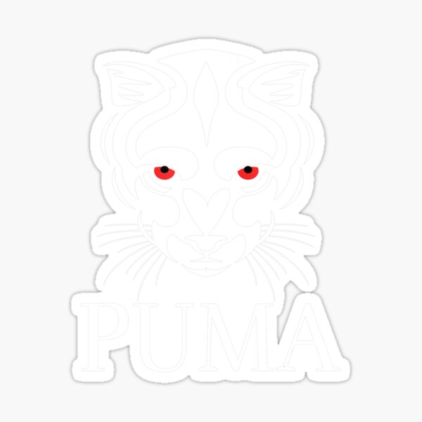 "Puma Head Red Eyes For Puma Lovers, Puma" Sticker for Sale by ...