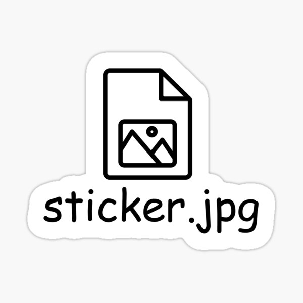 "sticker_jpg image icon" Sticker for Sale by kanhadesign | Redbubble
