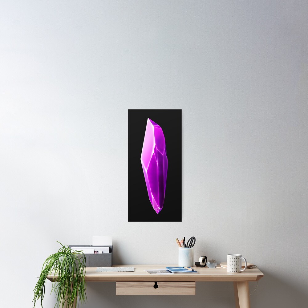"Purple Crystal Shard" Poster by RippleDesigns | Redbubble