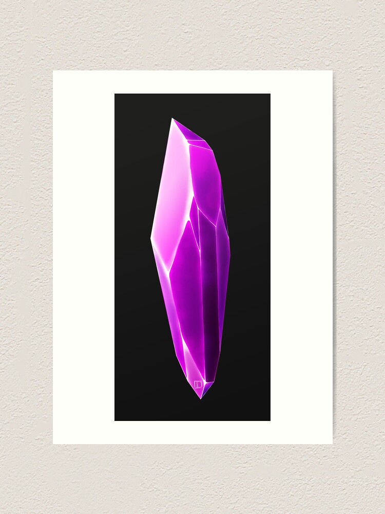 "Purple Crystal Shard" Art Print by RippleDesigns | Redbubble