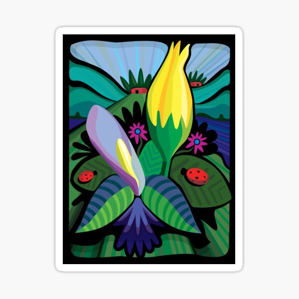 "Swamp Flowers" Sticker for Sale by charker | Redbubble