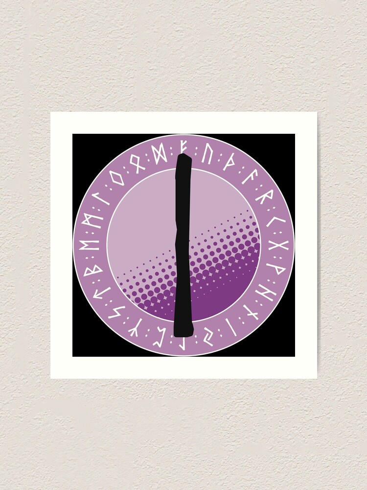 "Isa (Ice) - Viking Runes and Runic Symbols" Art Print for Sale by ...