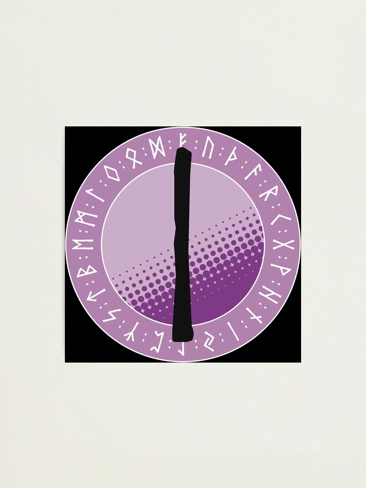 "Isa (Ice) - Viking Runes and Runic Symbols" Photographic Print for ...