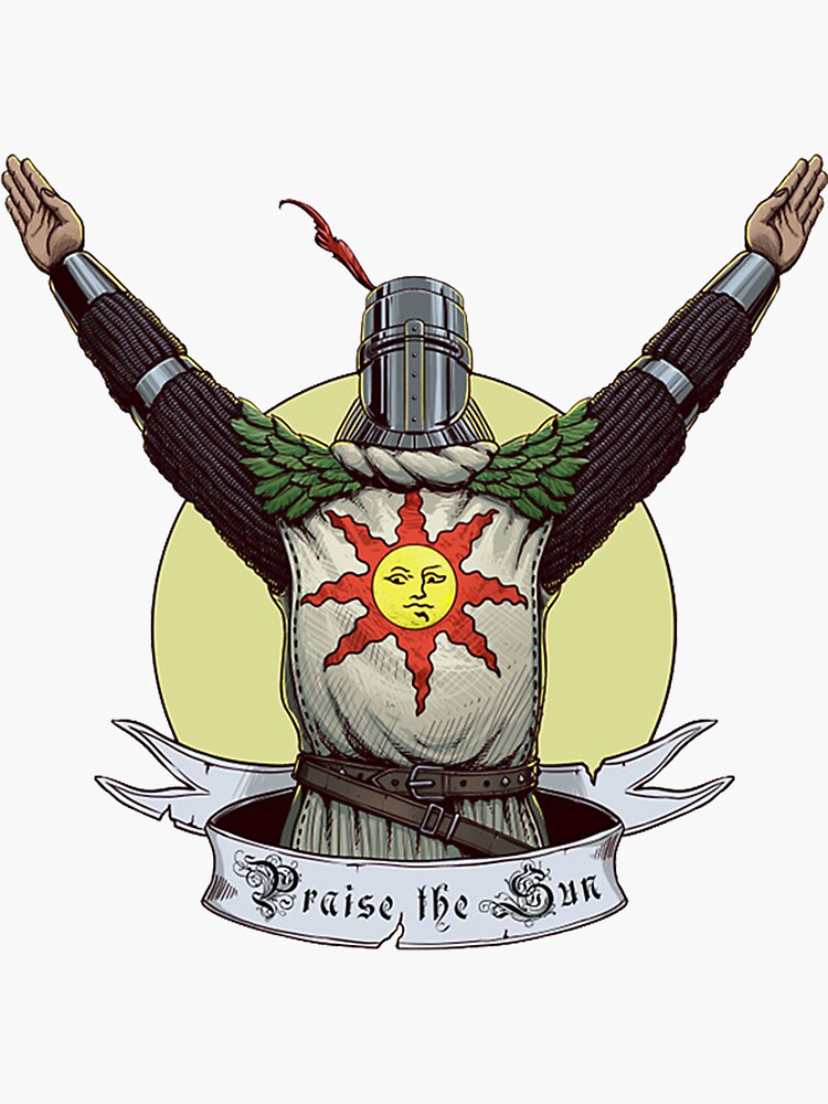 "praise the sun" Sticker for Sale by spacefelinee | Redbubble
