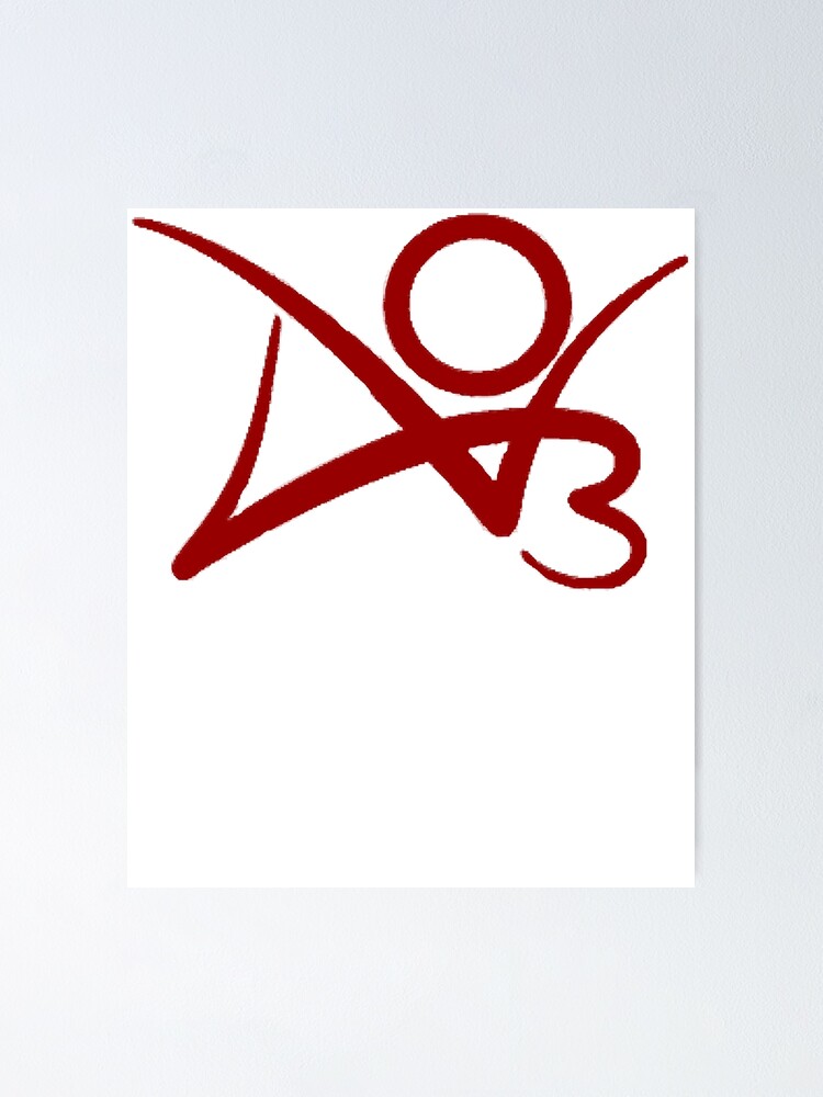 "ao3 logo " Poster for Sale by carmenolivia12 | Redbubble