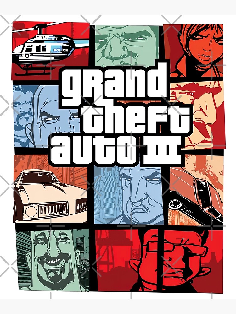 "Grand Theft Auto III" Poster for Sale by AlyonaBarno | Redbubble