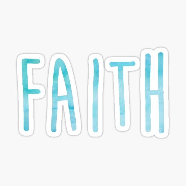 "Faith Blue Watercolor" Sticker for Sale by taylorrsheetss | Redbubble