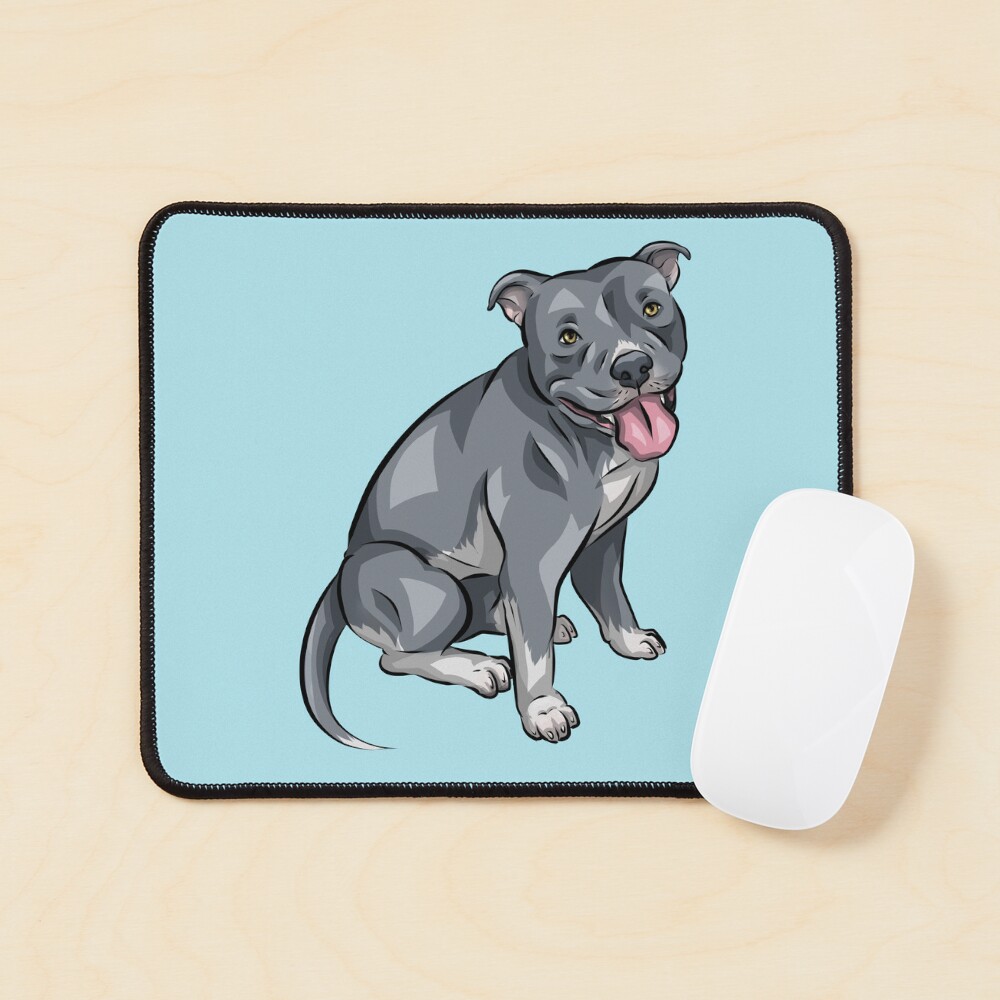 "Blue American Bully | Merle | Cute Cartoon Dog Art" Sticker for Sale ...