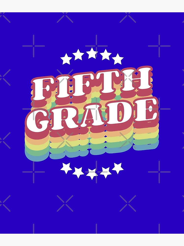 Póster «QUINTO GRADO 5to Grado Retro» de Lightfield | Redbubble