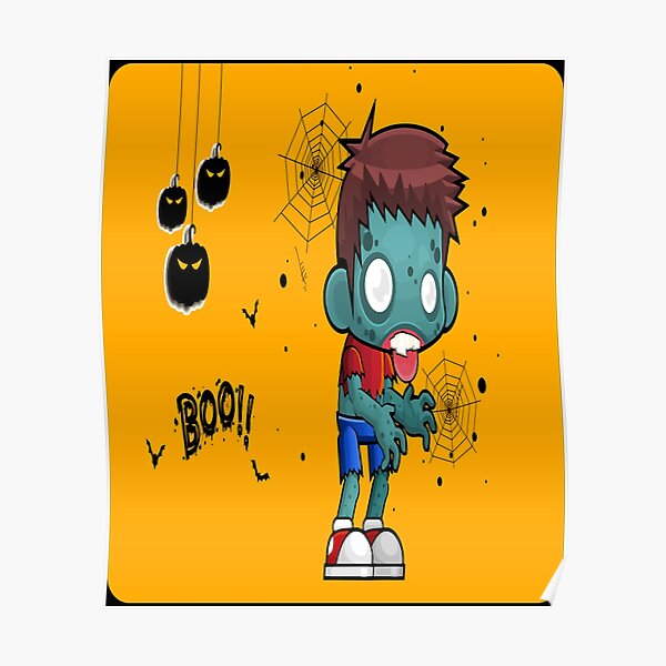 Póster «Más que impresionante El gráfico de zombi azul claro de la ...