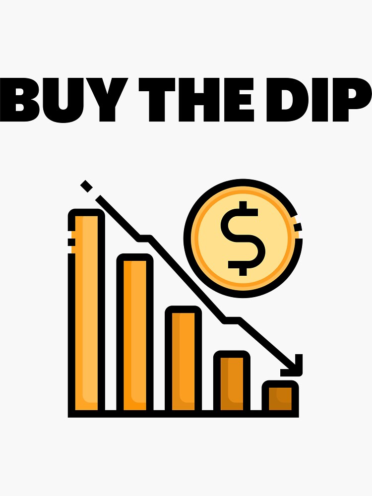 "Buy the dip" Sticker for Sale by MatusKramarik | Redbubble