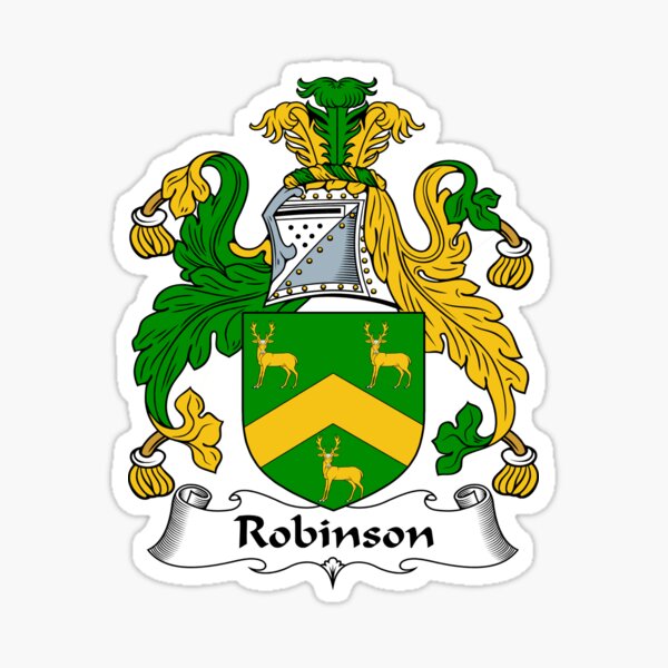 "Robinson" Sticker for Sale by HaroldHeraldry | Redbubble
