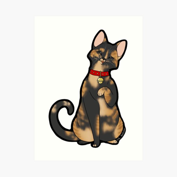 "Tortie/Tortoiseshell Cat" Art Print by KrisFerrets | Redbubble