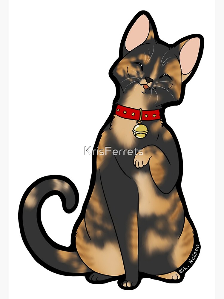 "Tortie/Tortoiseshell Cat" Art Print by KrisFerrets | Redbubble