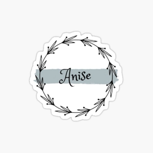 "Anise" Sticker for Sale by Univers Gifts | Redbubble