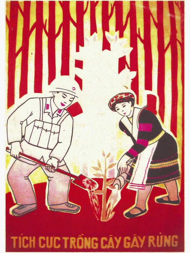 "Vietnamese Poster: Actively Plant Trees and Reforest tích cực trồng ...