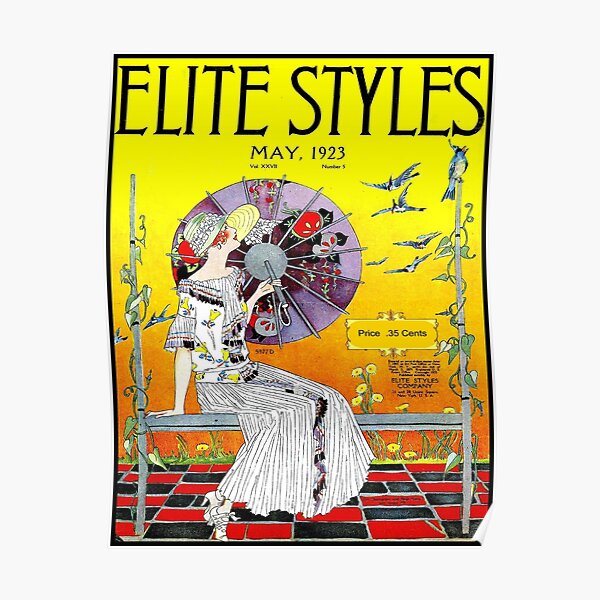 " ELITE STYLES : Vintage 1923 Magazine Advertising Print" Poster for ...