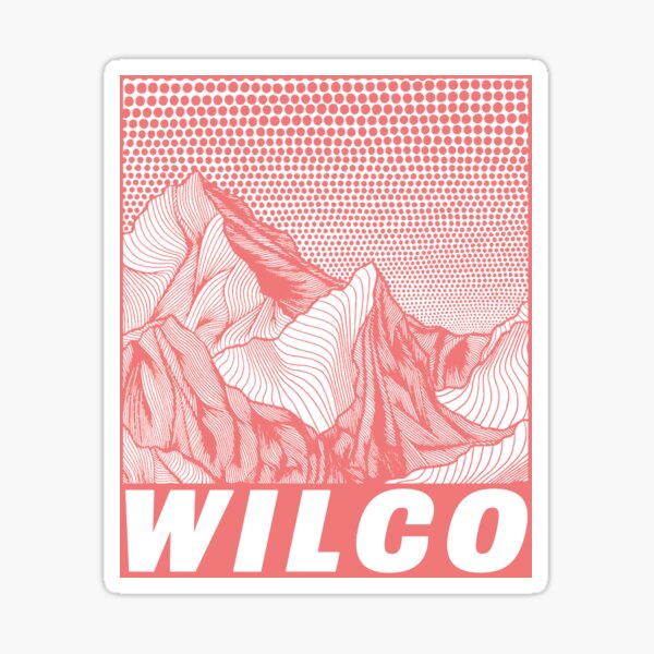 "Wilco - contour lines and geometric mountains, original illustration ...